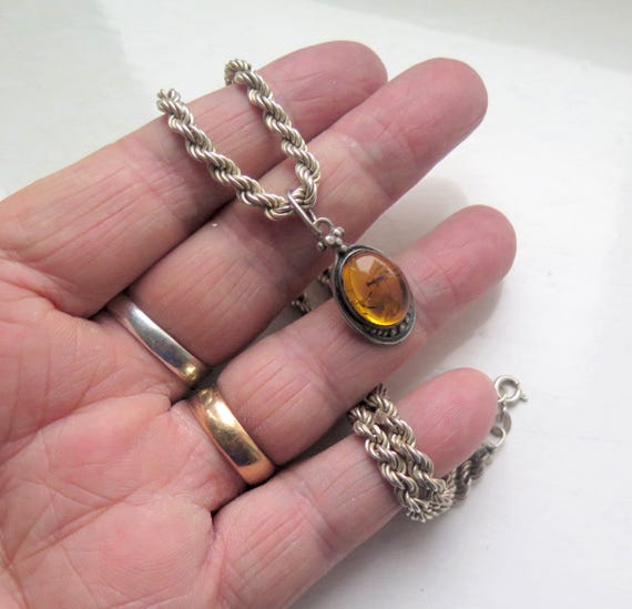 Vintage Heavy 22g British Hallmark Sterling Silver Th… - Gem