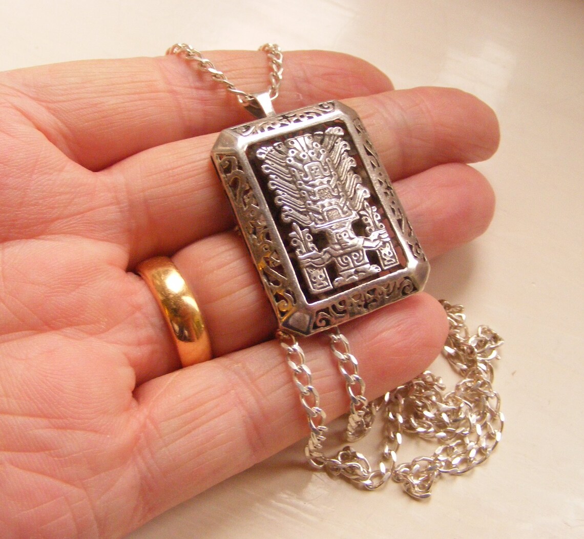 Vintage 22g British Hallmark Sterling Silver Long Curb Chain & | Etsy