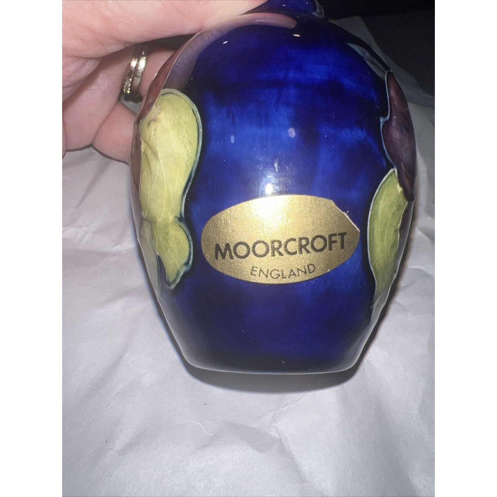 Moorcroft Art Pottery Vase With Flowers Marked - Etsy UK