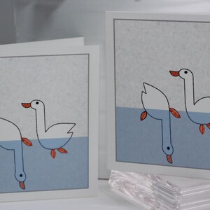 Swimming Geese Mini Note Cards Set of 6 With Envelopes - Etsy