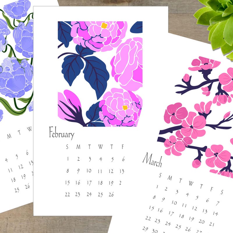 Desk Calendars Retro - Etsy