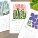 2026 Updated Calendar Modern Flower Market Retro Desk or Wall Calendar ...
