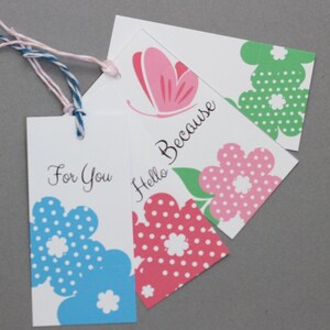 Digital Download 4 Mini Note Cards, Envelopes and Gift Tags - Four Note ...