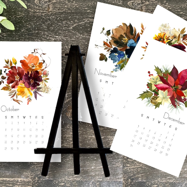 Easel Calendar - Etsy