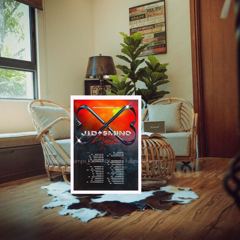 Jid & Smino Luv Is 4ever Tour 2023 Poster | Printerval Canada