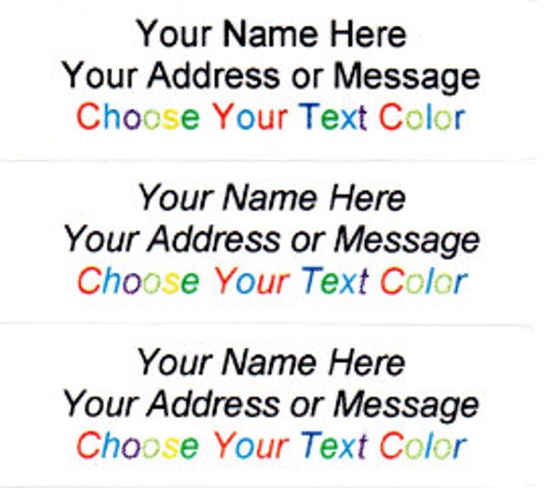 800 Personalized Self Adhesive Quality Printed Small Return Address ...