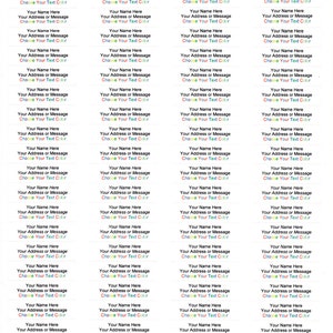 800 Personalized Self Adhesive Quality Printed Small Return Address ...