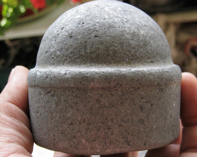 1 Pc Surf Tumbled Steel Fence Post Top Rare Beach Found Metal for Art ...