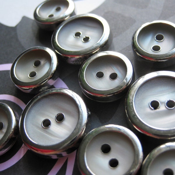 Silver Tone Buttons - Etsy