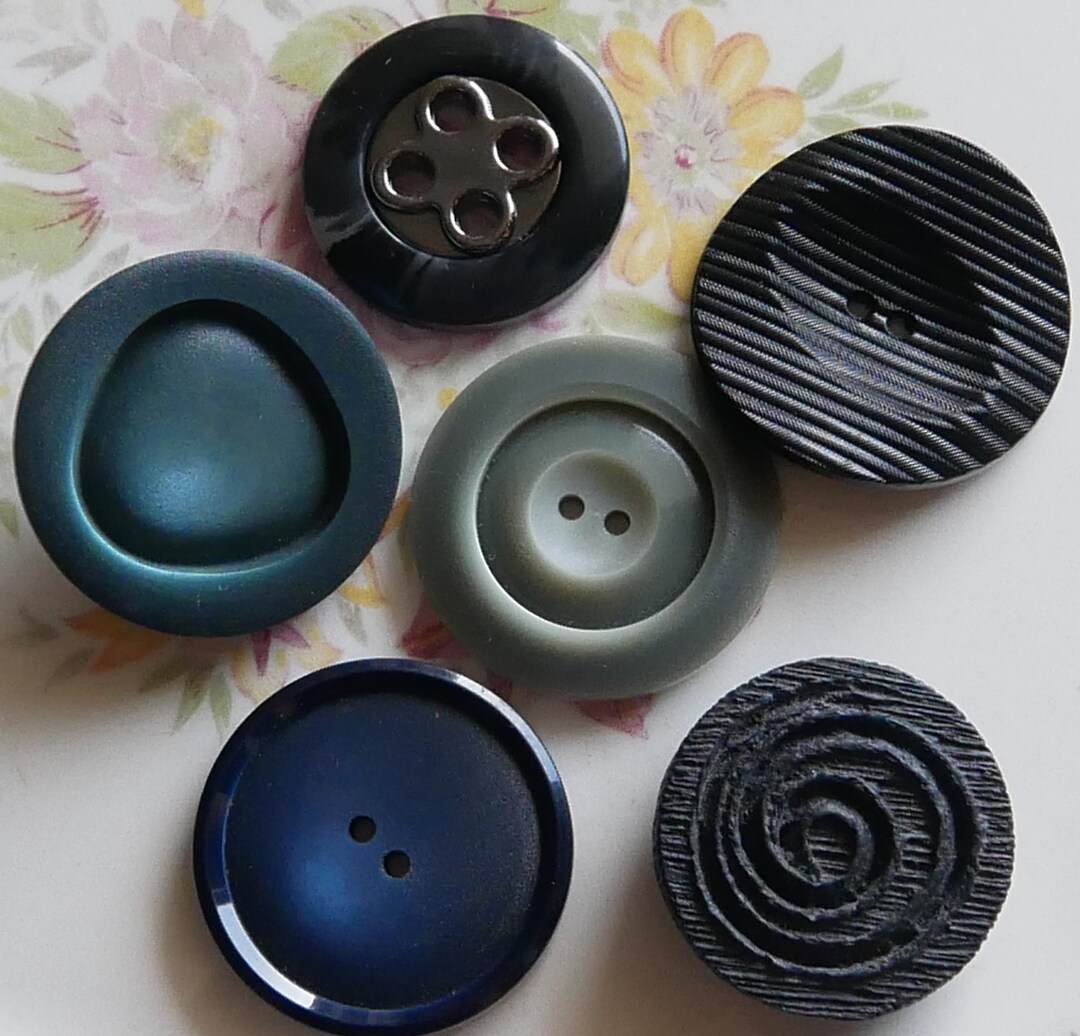 Mixed Buttons for Clothing 6 Pcs 34-30mm Large Buttons 4 Hole 2 Hole ...
