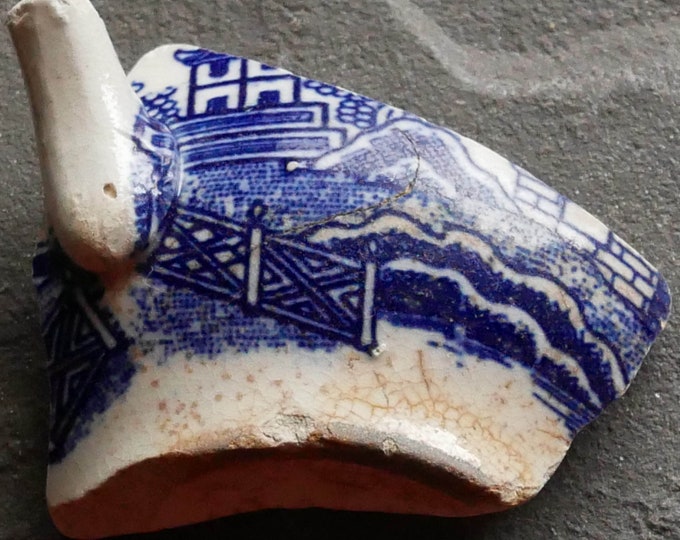 Broken China Tea Cup Shard Beach Pottery Surf Tumbled Genuine Sea ...