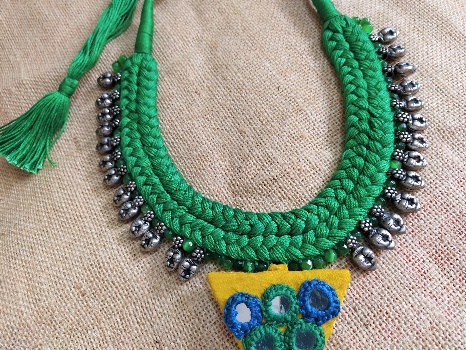Banjara Tribal Jewelry, Ethnic Tassel Necklace With Charms, Indian ...