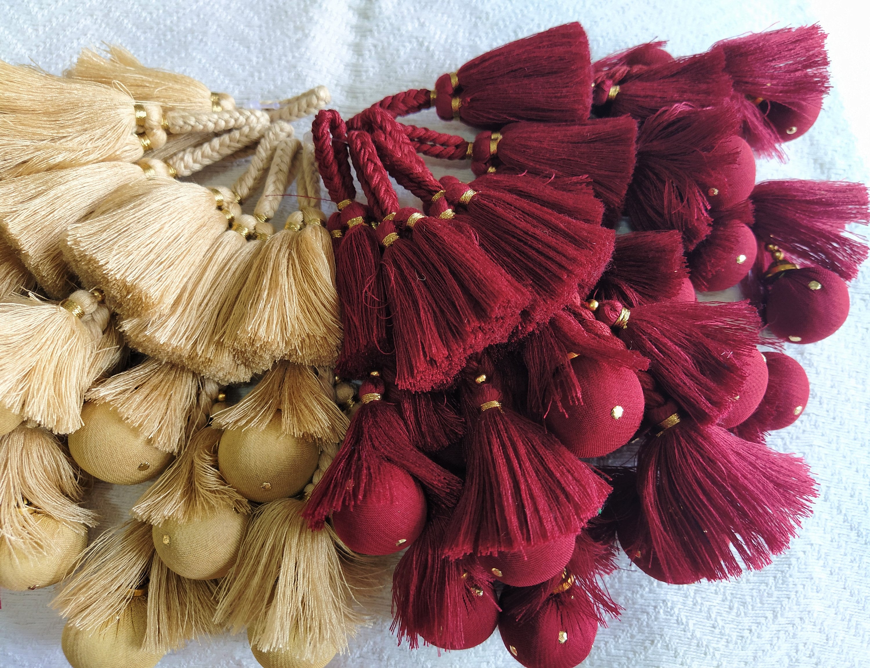 Indian Cotton Tassels Embellishment Mini Tassels Decorative | Etsy