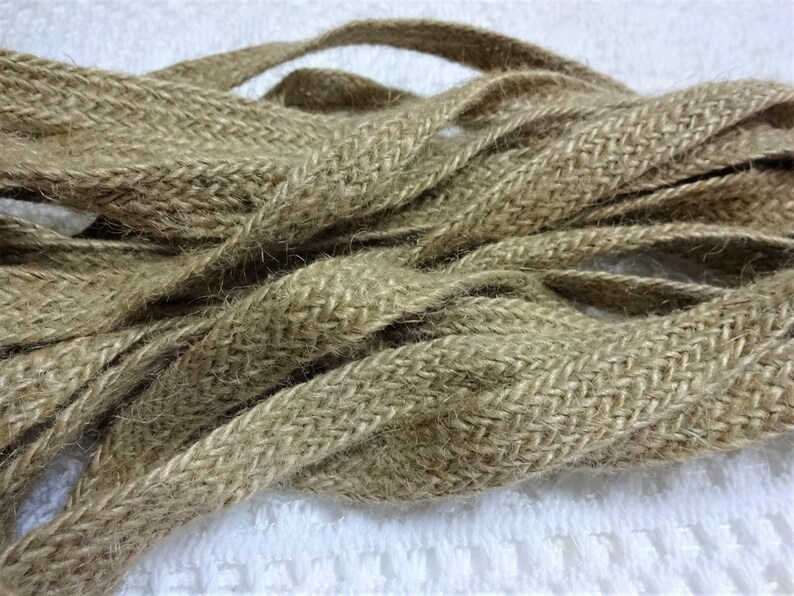 11 to 12 MM Braided Jute Jute Lace Ribbon Burlap Trim | Etsy