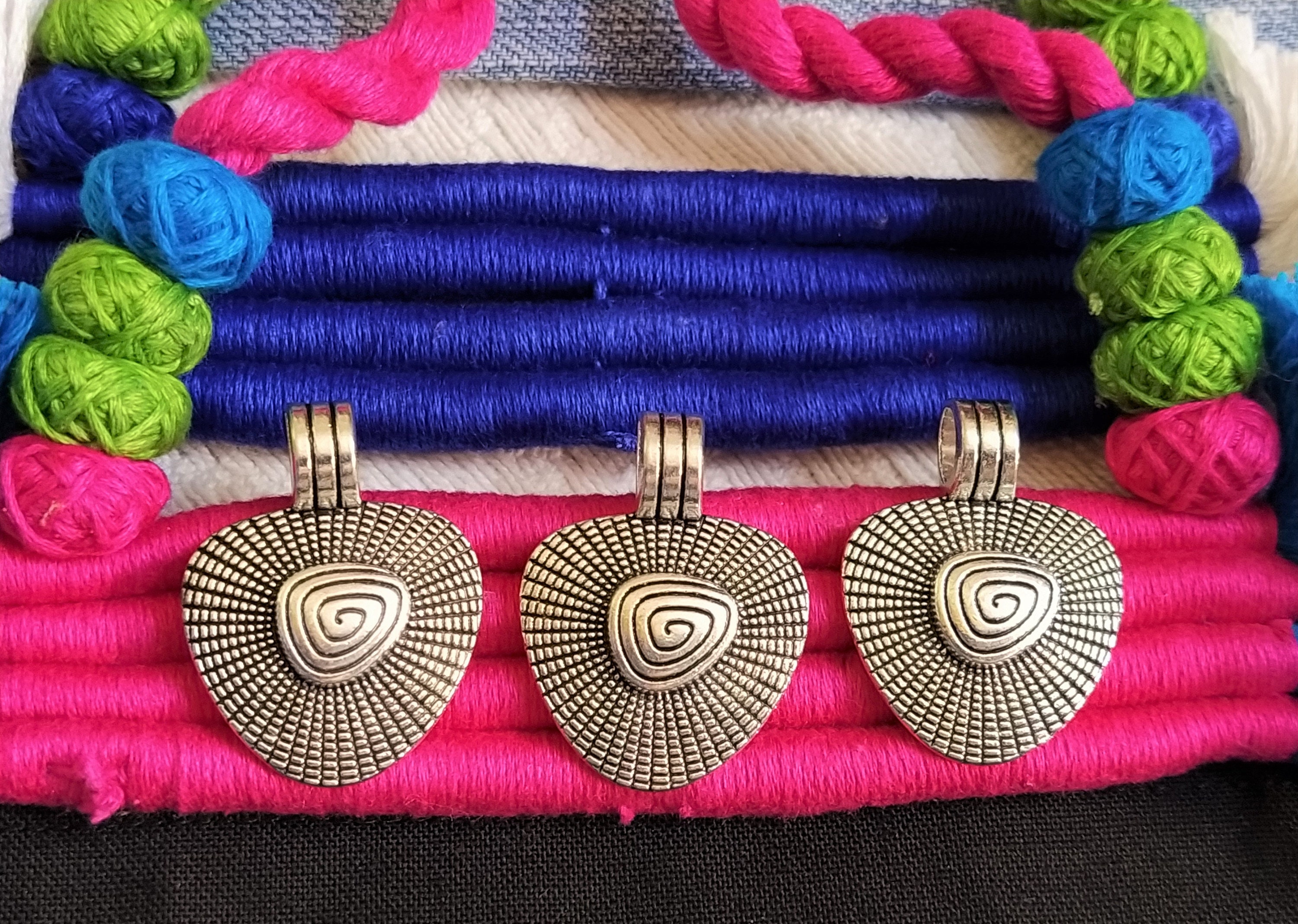 Antique Silver Tone Charms Indian Jewelry Supplies Ethnic - Etsy