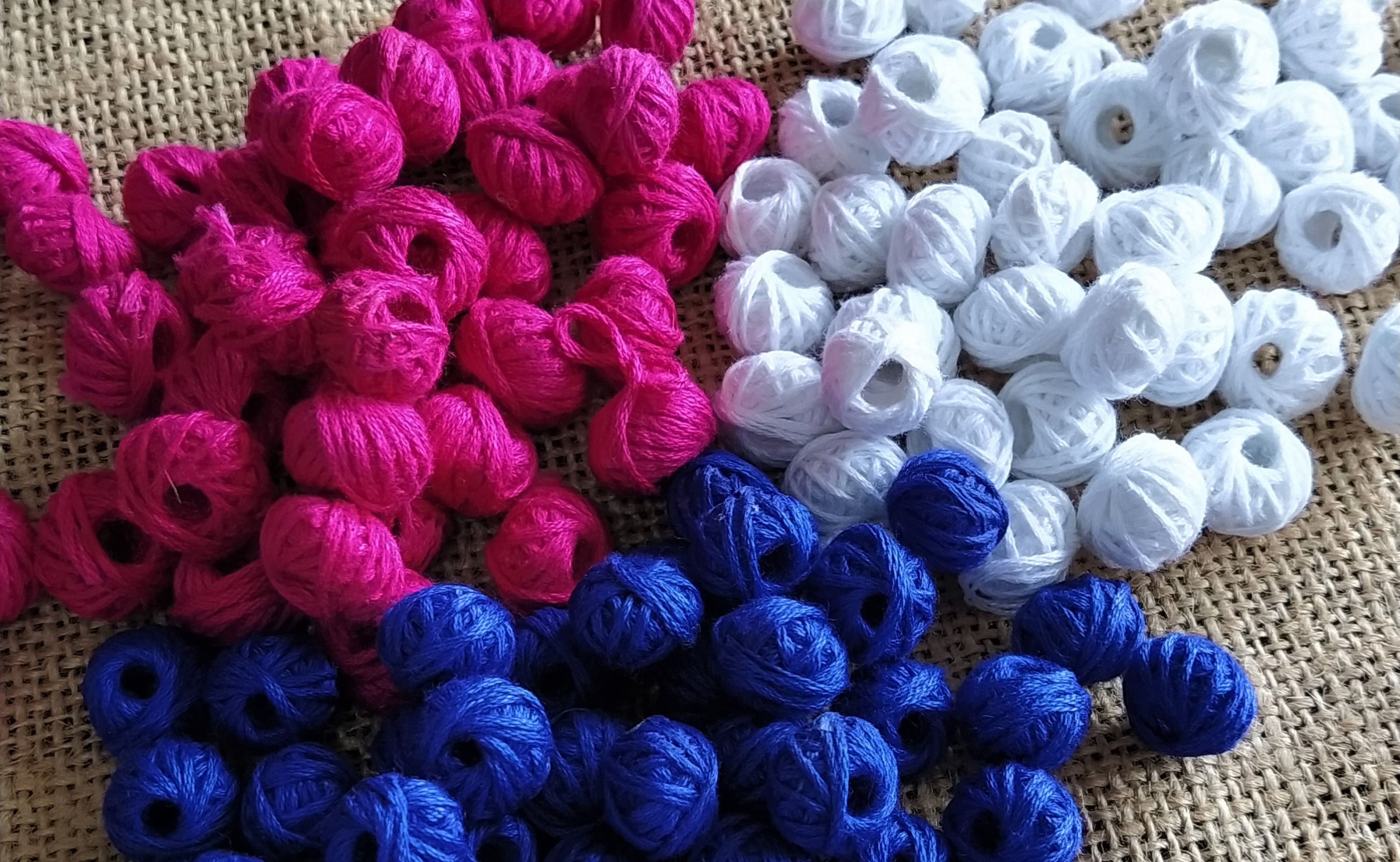 Handmade Thread Balls Cotton Balls Indian Craft Decoration | Etsy