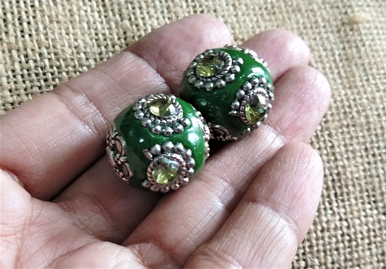 Indian Beads Retro Style Ethnic Beads Kundan Work Jewelry | Etsy