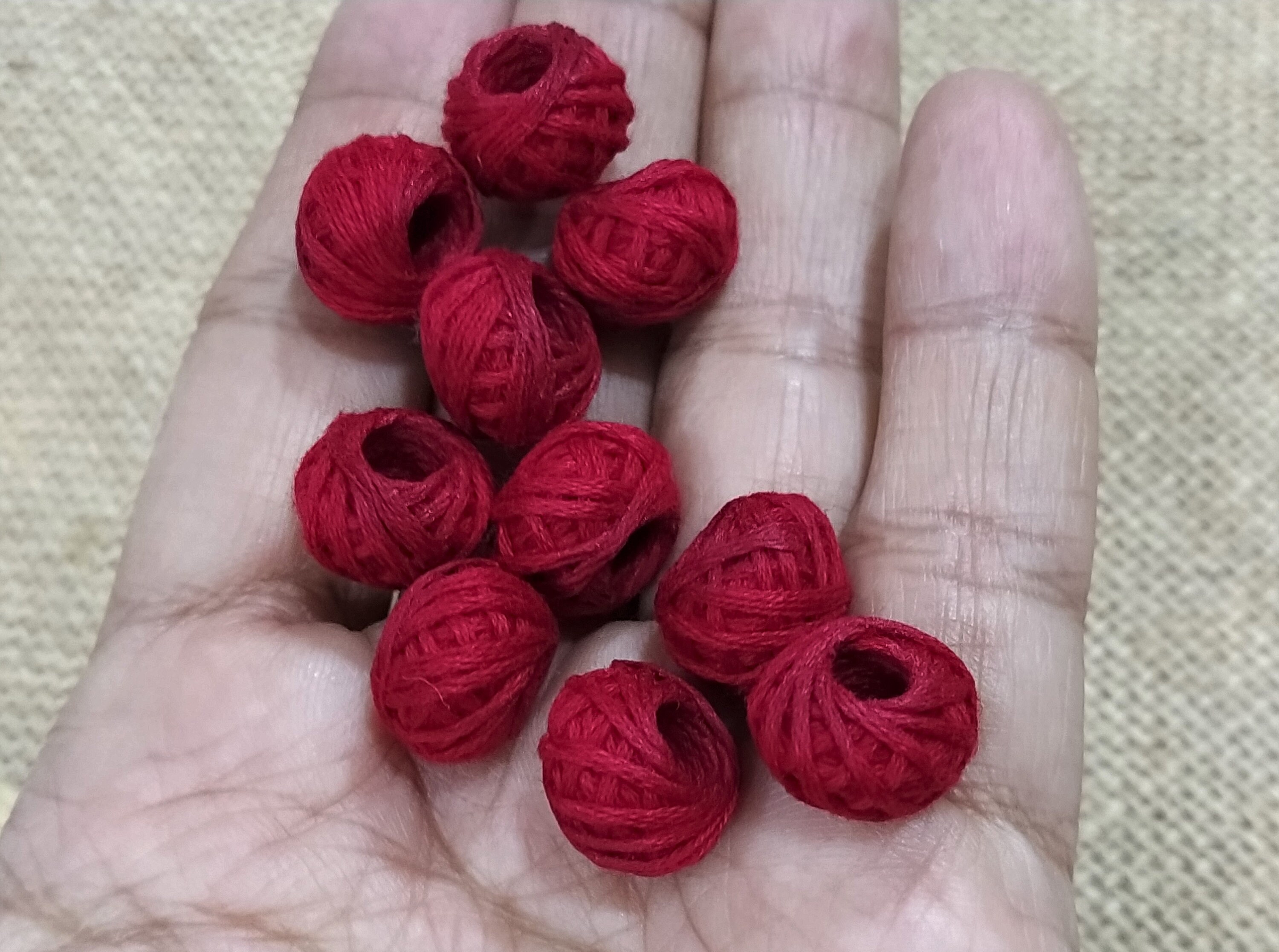 Handmade Thread Balls Cotton Balls Indian Craft Decoration | Etsy