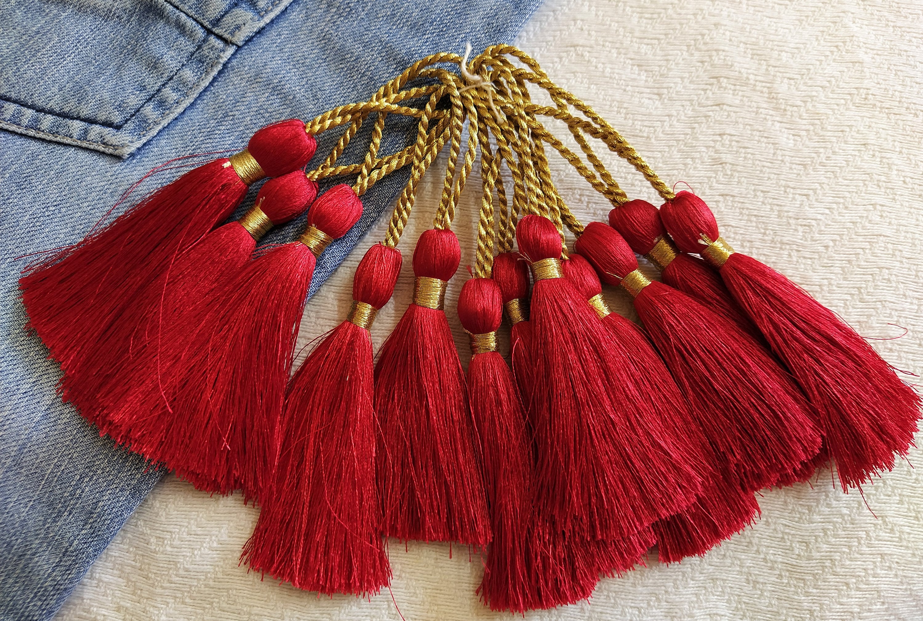 Indian Tassels Silk Tassels Embellishment Long Tassels | Etsy