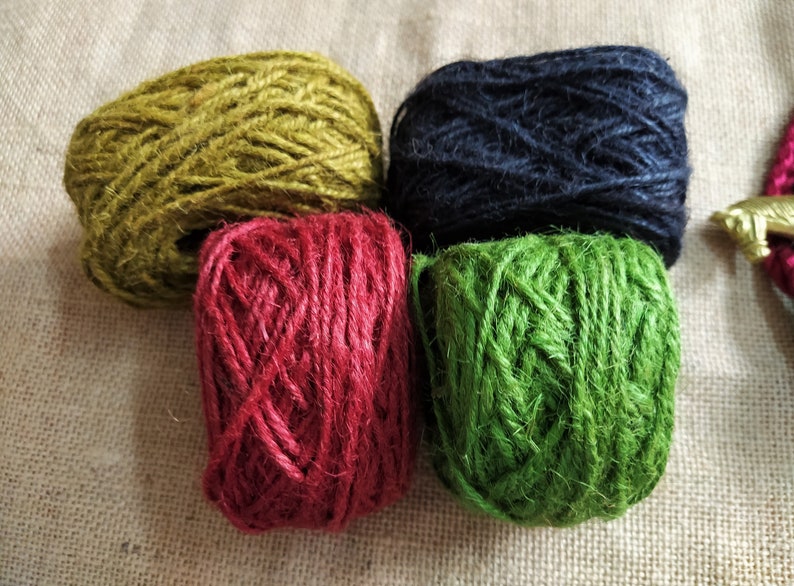 Natural Assorted Indian Jute Yarn / Twine / Thread for | Etsy