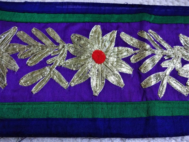 Indian Embroidered Lace Broad Gota Trim Craft Ribbon Sari - Etsy