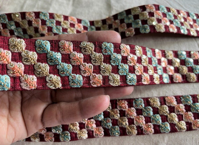 Indian Lace Zari Trim Craft Ribbon Bridal Sari Border | Etsy