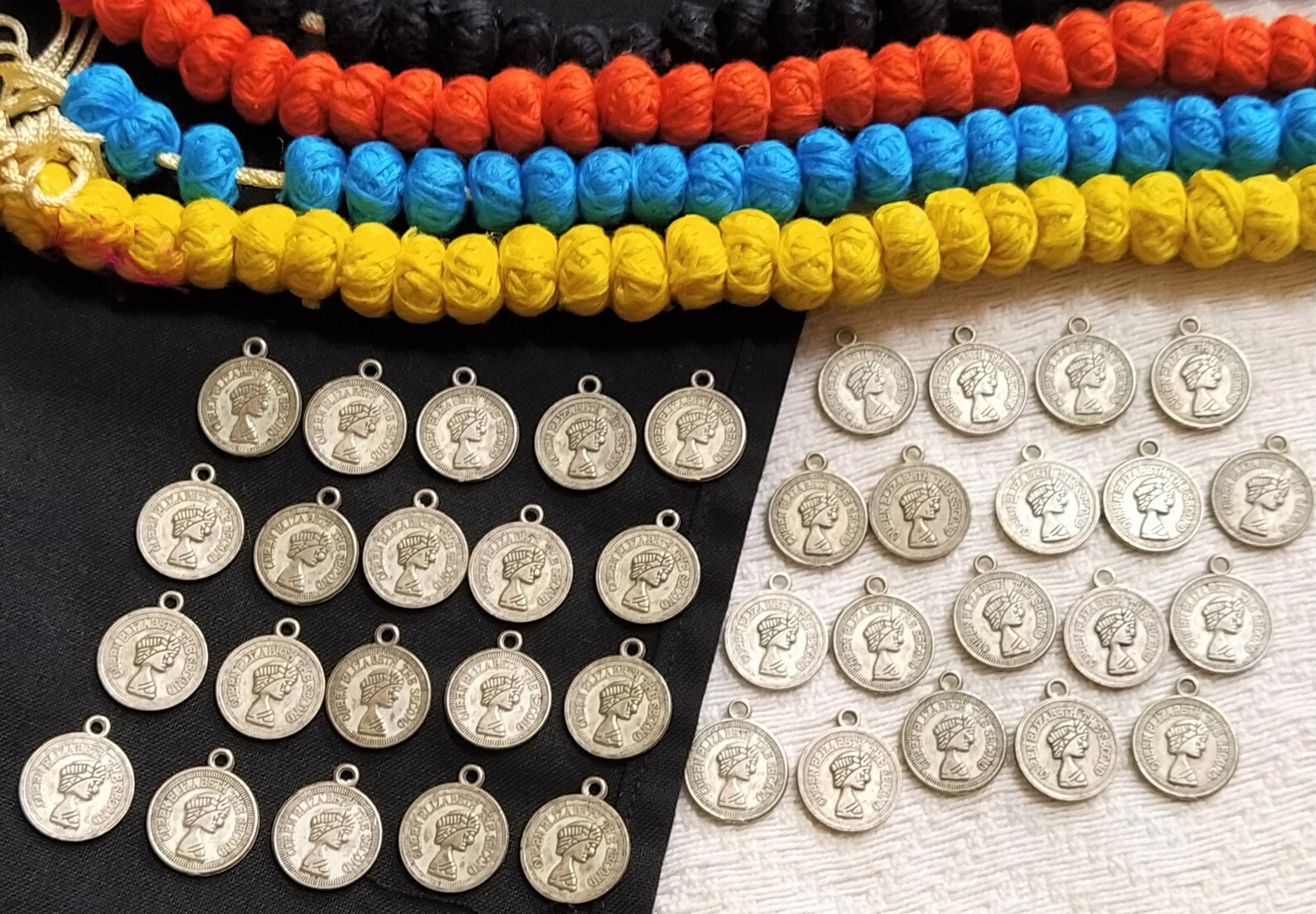 14 Mm Metal Coin Charms, Jewelry Supplies, Indian Coins, Antique Silver ...