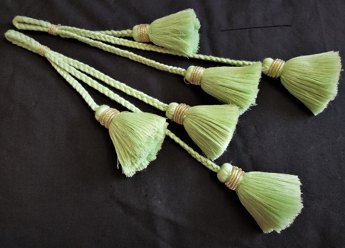 Braided Tassels, Long Tassels, Bridal Tassels, Decorative Cotton ...