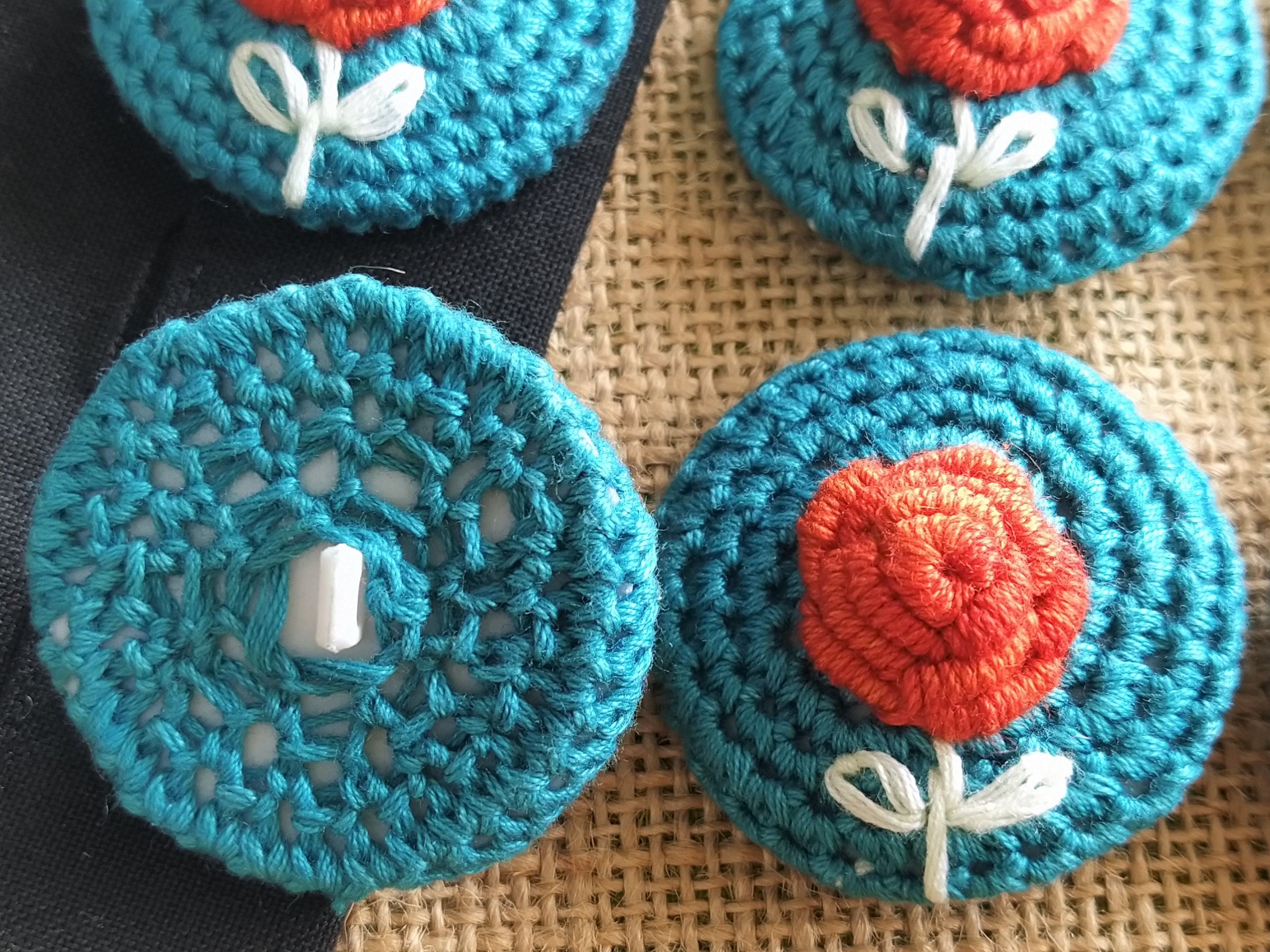 Buttons Crochet Buttons Indian Decorative Buttons Handmade | Etsy