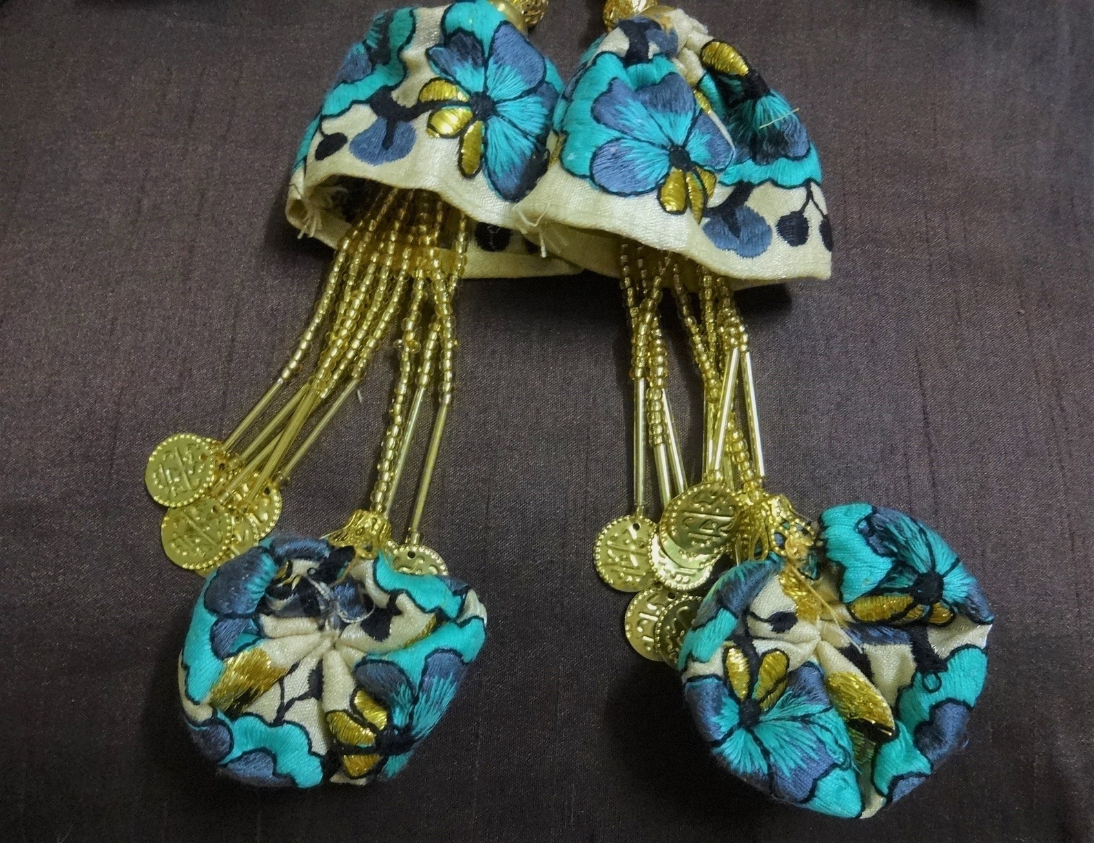 Indian Ethnic Long Tassels Handbag Decoration Coin Tassels | Etsy