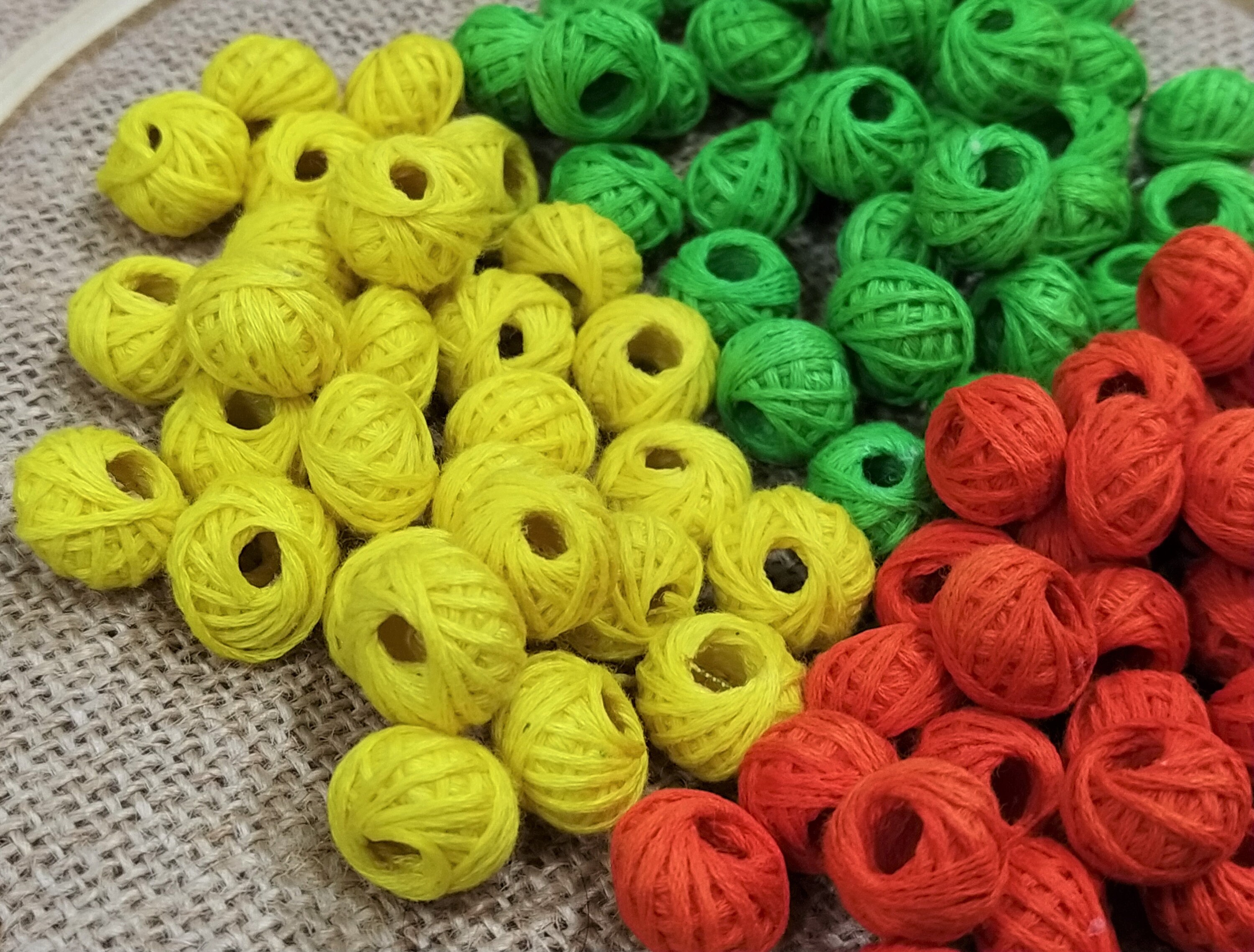 Handmade Thread Balls Cotton Balls Indian Craft Decoration | Etsy