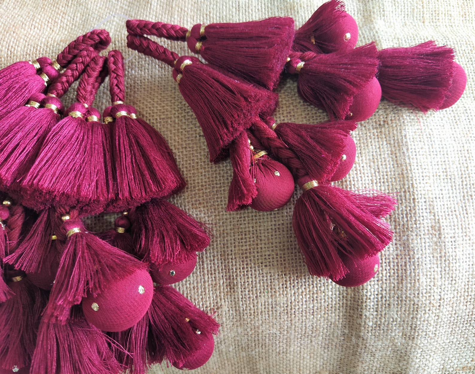 Indian Cotton Tassels Embellishment Mini Tassels Decorative | Etsy