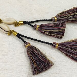 Cowrie Shell Tassels, Purse & Handbag Decoration, Cowrie Shell Swag ...