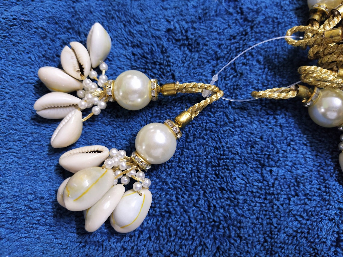 Cowry Shell Motifs Cowry Shell Bunch Tassels Beaded Cowrie - Etsy Sweden