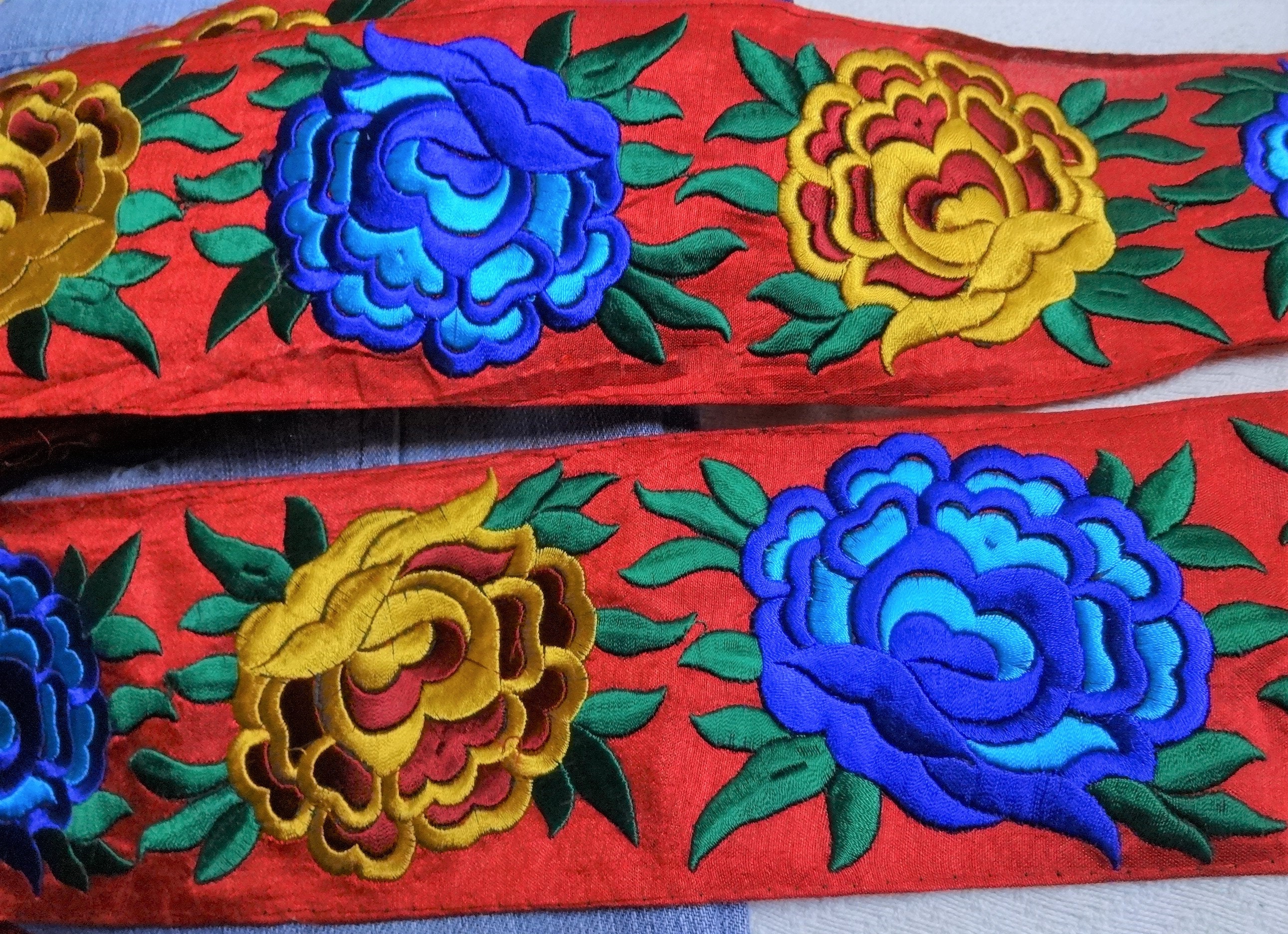 Indian Embroidered Lace Decorative Trimmings Sari Border | Etsy