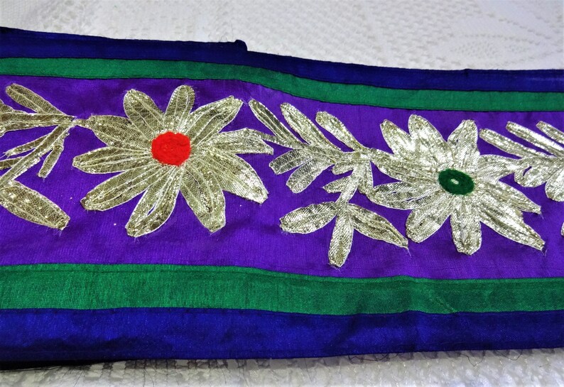 Indian Embroidered Lace Broad Gota Trim Craft Ribbon Sari - Etsy