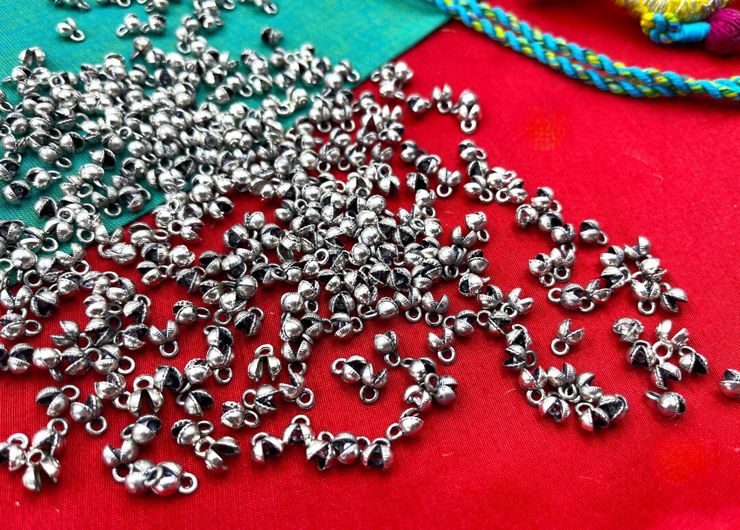 Indian Bells, Antique Silver Polish Metal Bells, Ethnic Tribal Gypsy ...