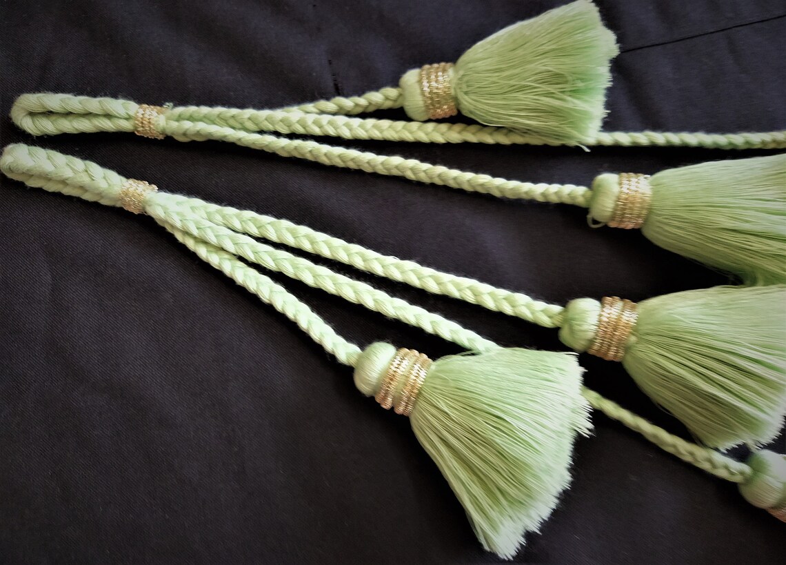 Braided Tassels, Long Tassels, Bridal Tassels, Decorative Cotton ...