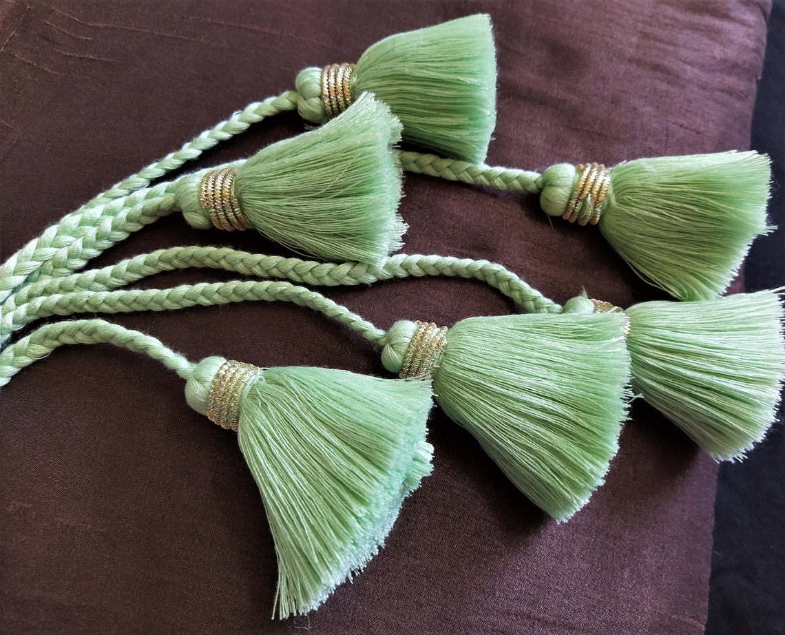 Braided Tassels, Long Tassels, Bridal Tassels, Decorative Cotton ...