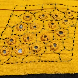 Indian Appliques, Embroidered Multi Colored Parallelogram Ethnic Sew on ...