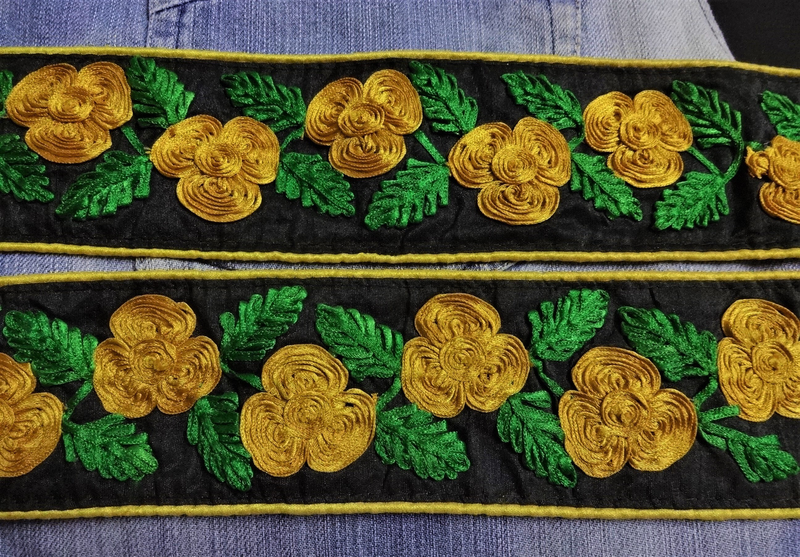 Indian Trim, Embroidered Lace, Decorative Craft Ribbon, Sewing Trim ...