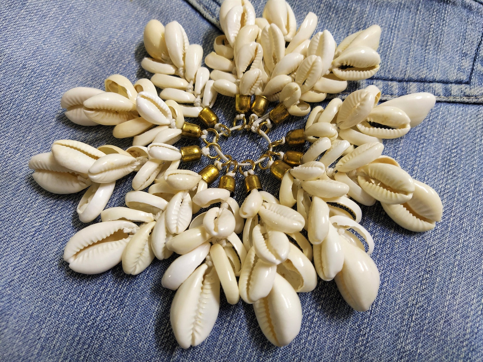 Cowry Shell Motifs, Cowry Shell Bunch Tassels, Beaded Cowrie Tassels ...