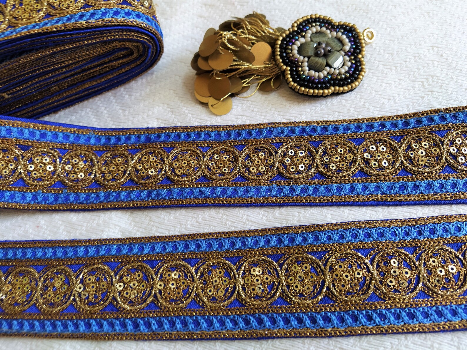 Indian LaceEmbroidered Zari TrimDecorative Craft | Etsy