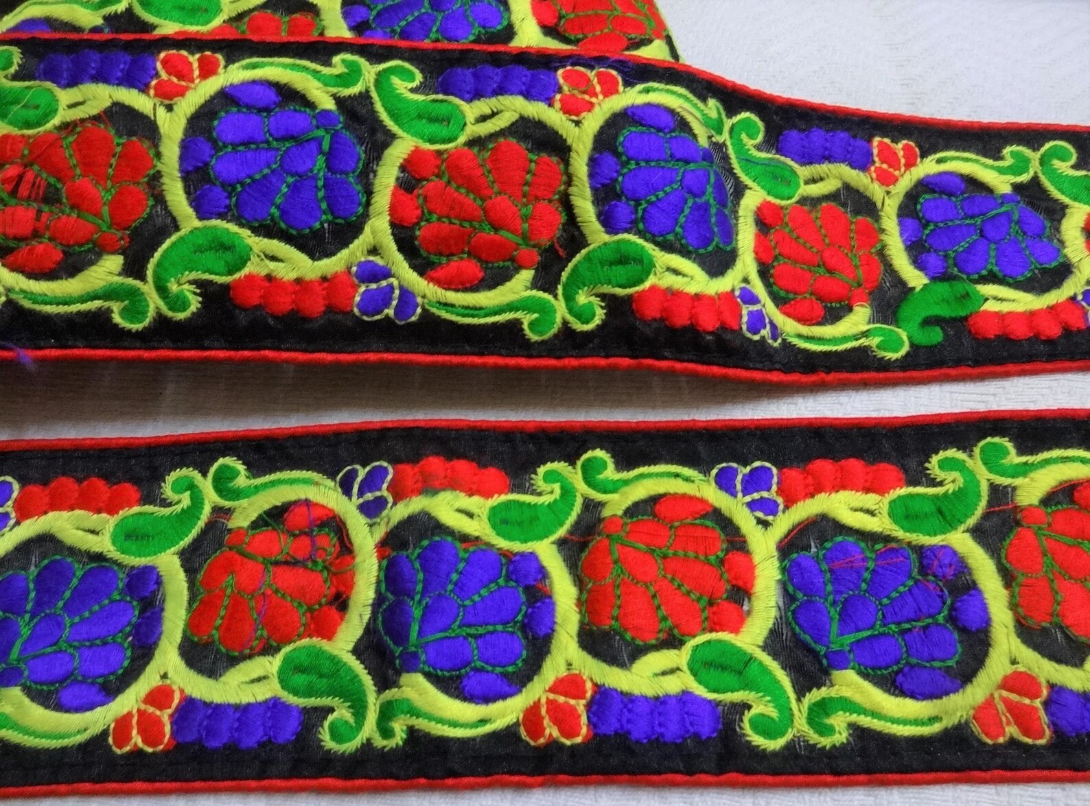 Indian Trim Embroidered Lace Decorative Craft Ribbon Sewing | Etsy