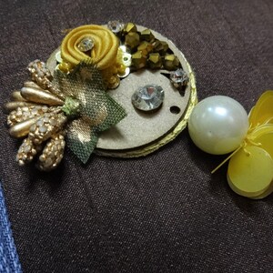 Buttons, Decorative Buttons, Handmade Stick on Buttons, Flat Back ...