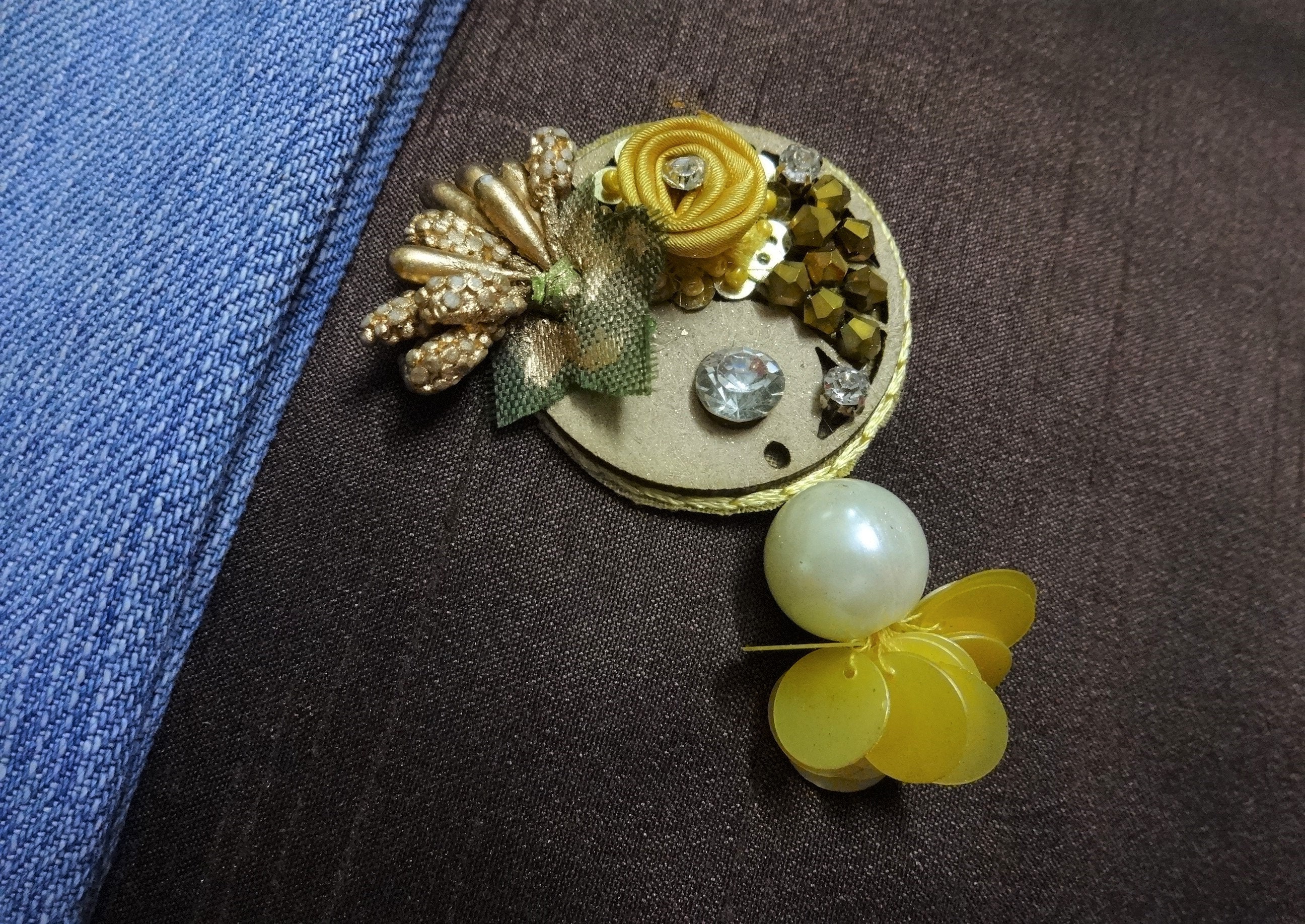 Buttons Decorative Buttons Handmade Stick on Buttons Flat | Etsy