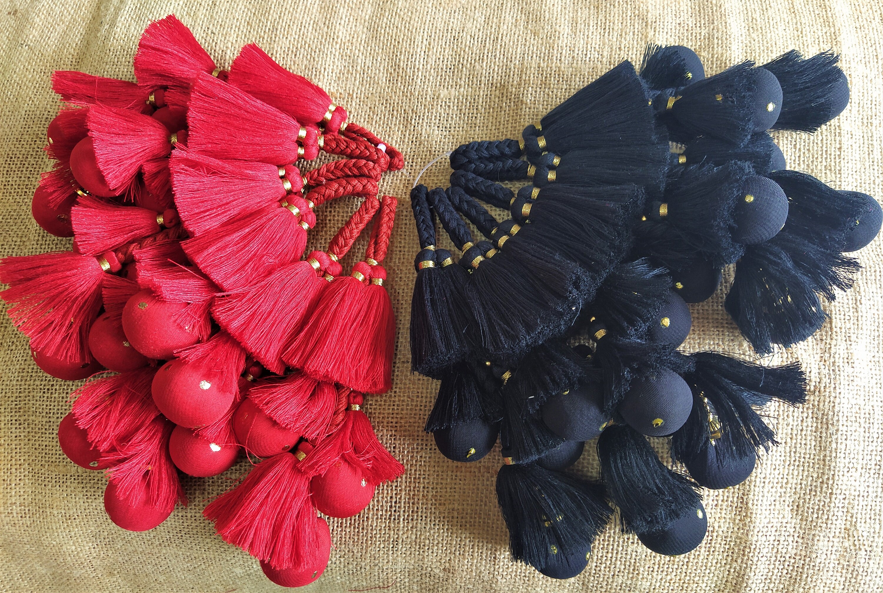 Indian Cotton Tassels Embellishment Mini Tassels Decorative | Etsy