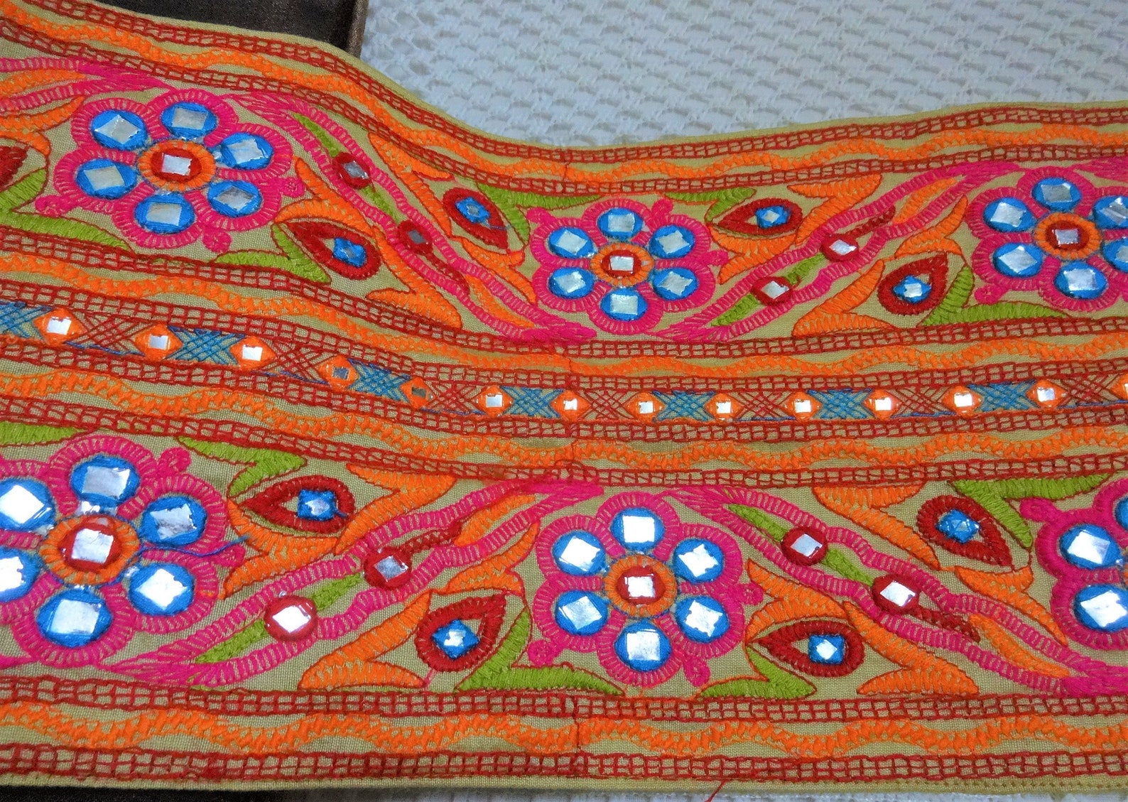 Indian Lace Embroidered 7 Broad Trim Sari Border | Etsy