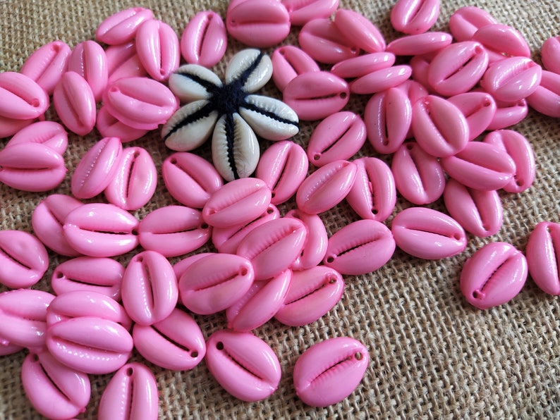 100 Pcs Cowry Shells Acrylic Cowrie Beads Decorative Beads - Etsy