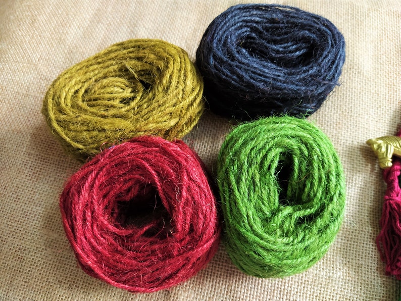 Natural Assorted Indian Jute Yarn / Twine / Thread for | Etsy